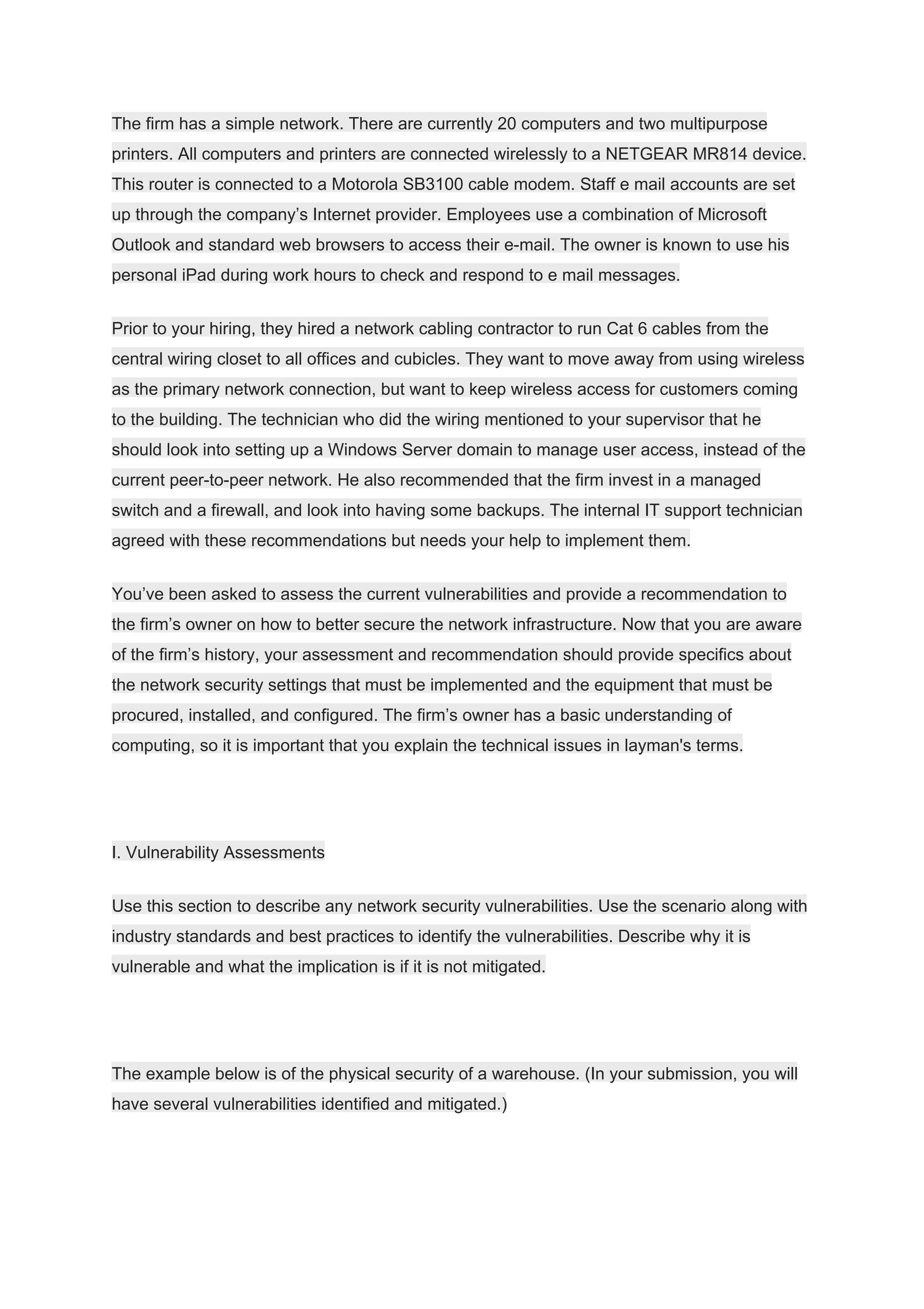 CMIT 320 FINAL PROJECT NETWORK SECURITY. | PDF