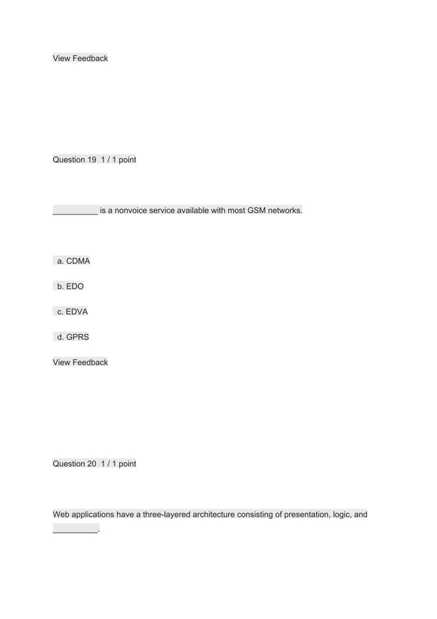 CMIT 321 FINAL EXAM | PDF