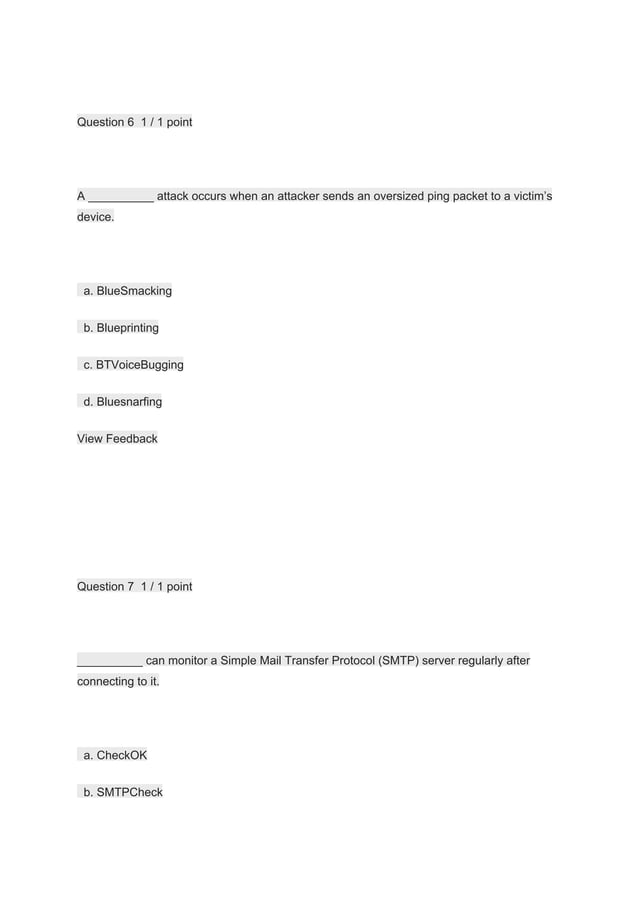 CMIT 321 FINAL EXAM | PDF