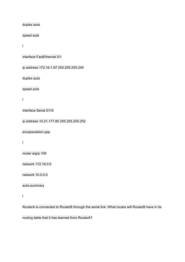 CMIT 350 FINAL EXAM CCNA CERTIFICATION PRACTICE EXAM | PDF