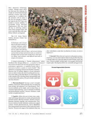 Personal Augmentation–The Ethics and Operational Considerations of ...
