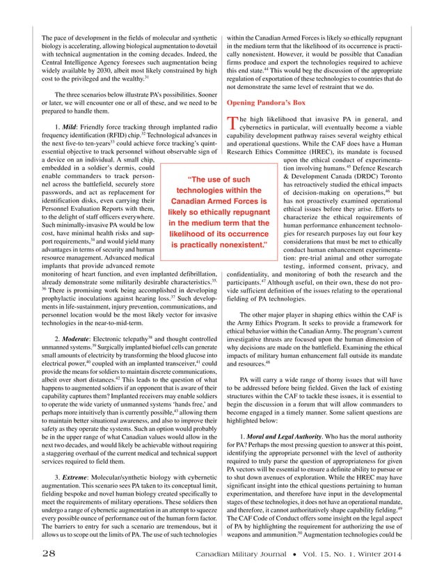 Personal Augmentation–The Ethics and Operational Considerations of ...