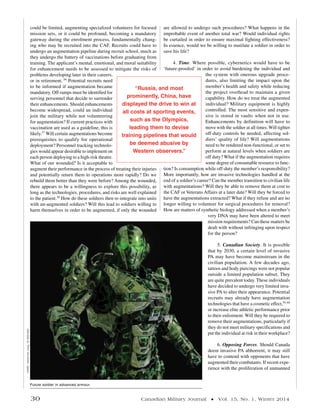 Personal Augmentation–The Ethics and Operational Considerations of ...