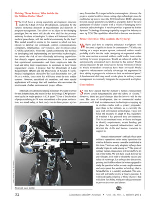 Personal Augmentation–The Ethics and Operational Considerations of ...