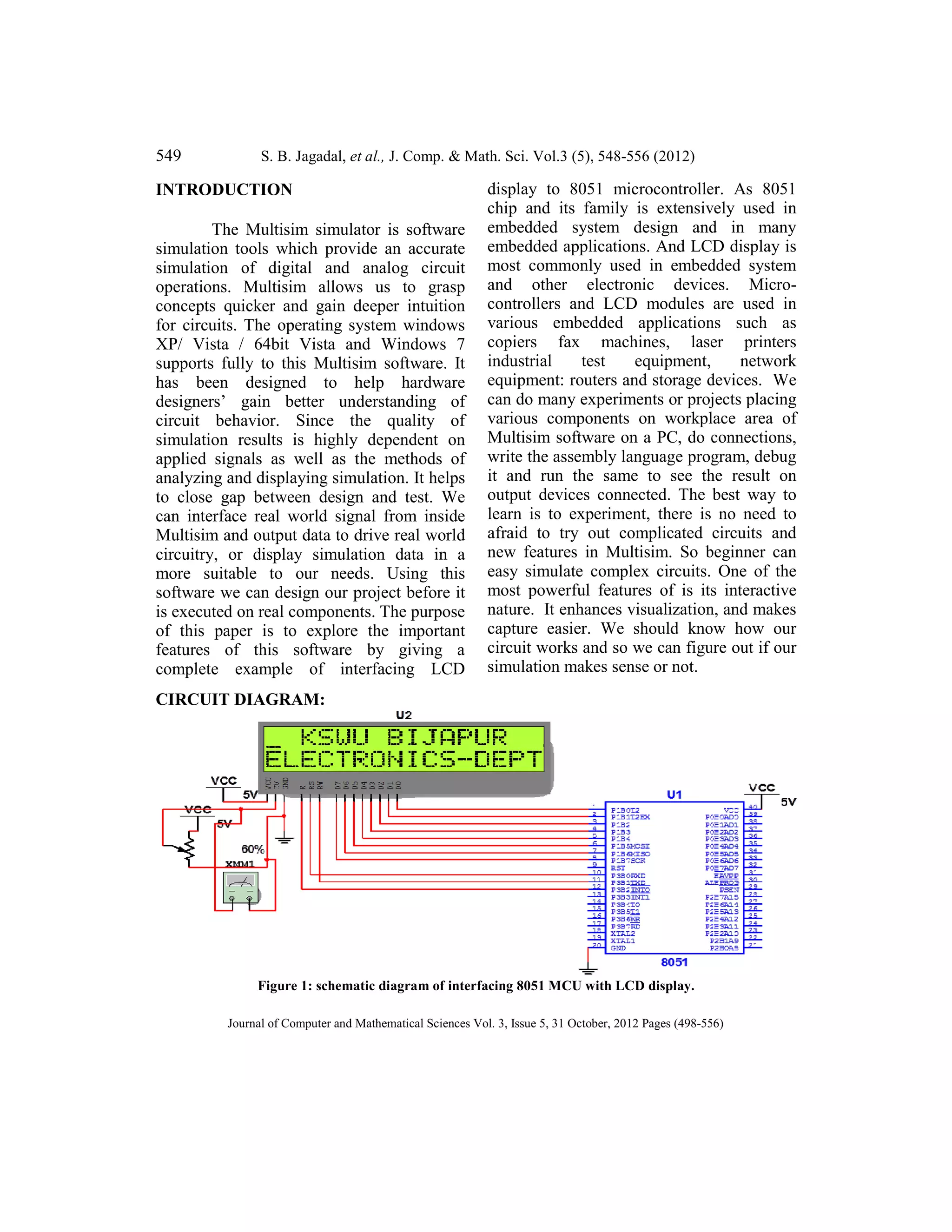 Microcontroladores: Interfaz del microcontrolador 8051 con LCD usando ...