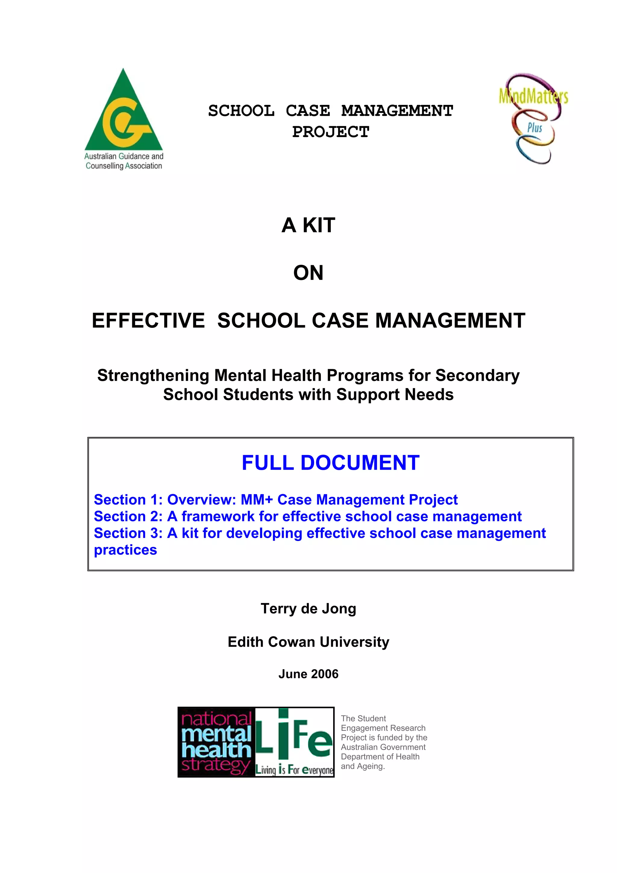 Case Management - AGCA Mind Matters | PDF