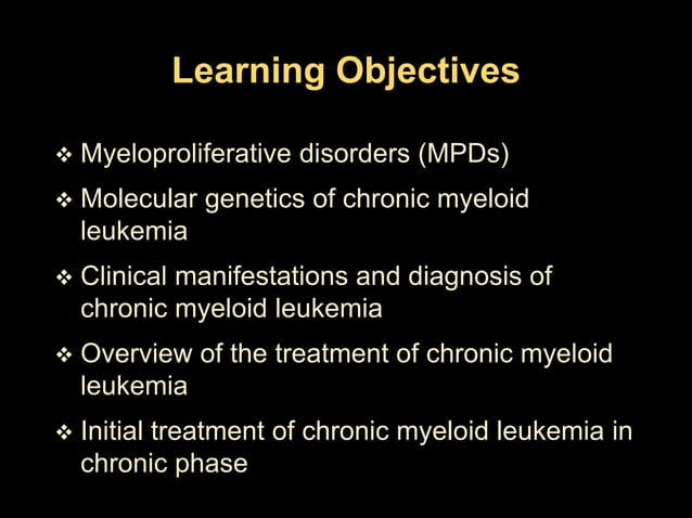 Chronic myeloid leukemia genetics гбйт ягш | PPT