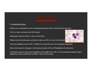 CML.PPT,CHRONIC MYELOID LEUKEMIA:HEMATOLOGY | PDF