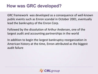 CMLGroup - What is GRC? | PPT