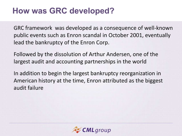 CMLGroup - What is GRC? | PPT