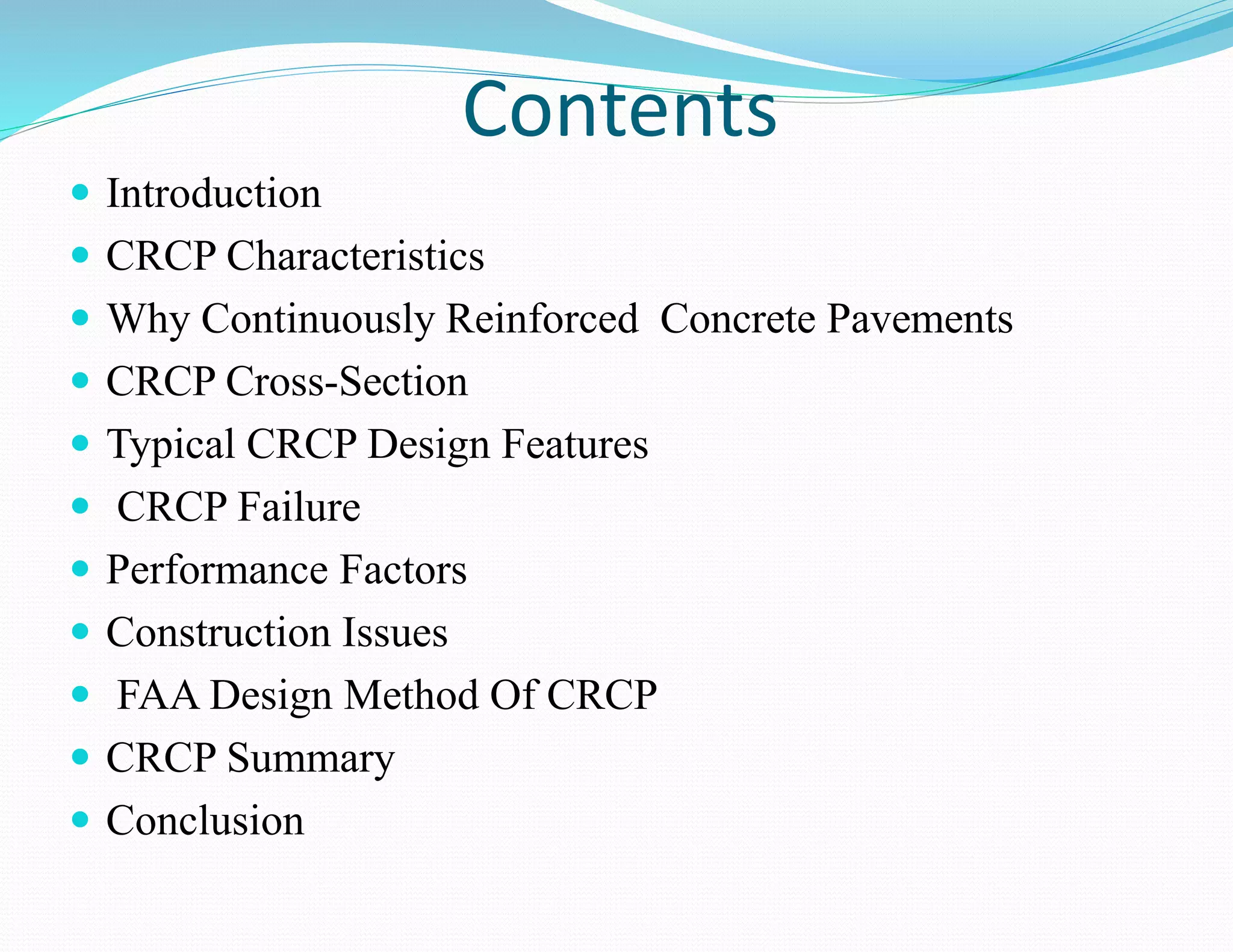 Continuously reinforced concrete pavement seminar ppt by chandramohan ...