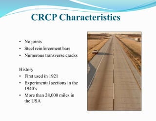 Continuously reinforced concrete pavement seminar ppt by chandramohan ...