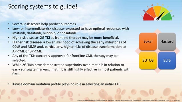 Upfront treatment of CML: How to select TKI?.pptx | Blood Disorders ...
