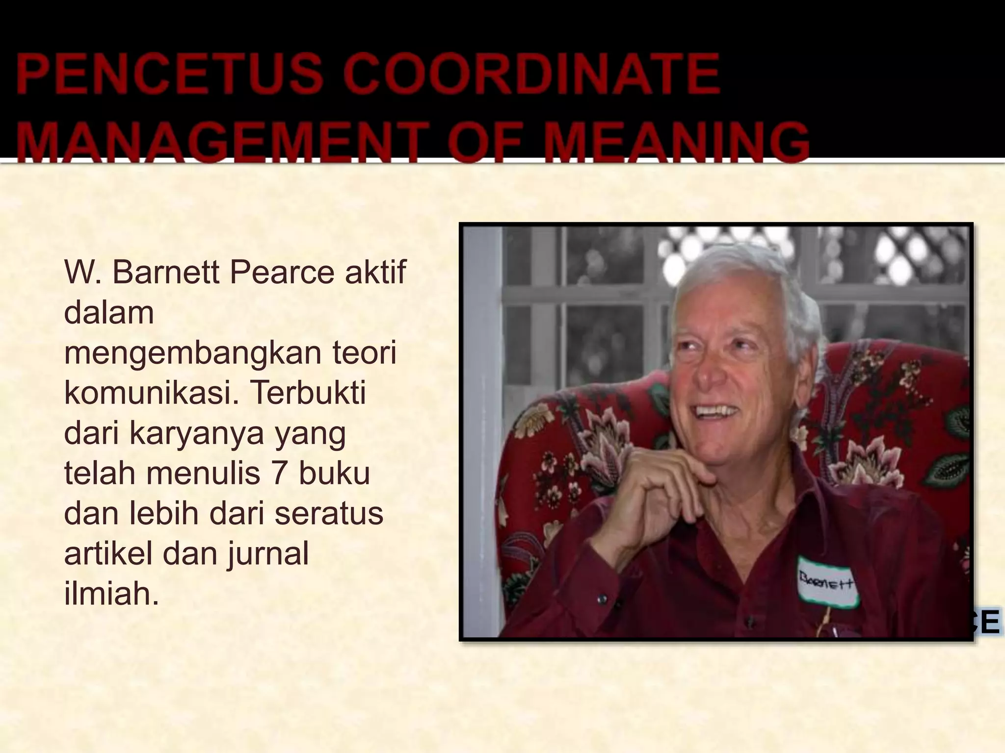 Coordinate Management of Meaning Theory | PPTX