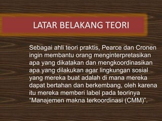 Coordinate Management of Meaning Theory | PPTX