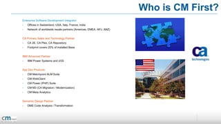 CM M3 CA2E to PLEX Modernization | PPTX