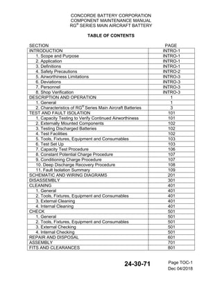 manual de baterias concorde para aviación | PDF