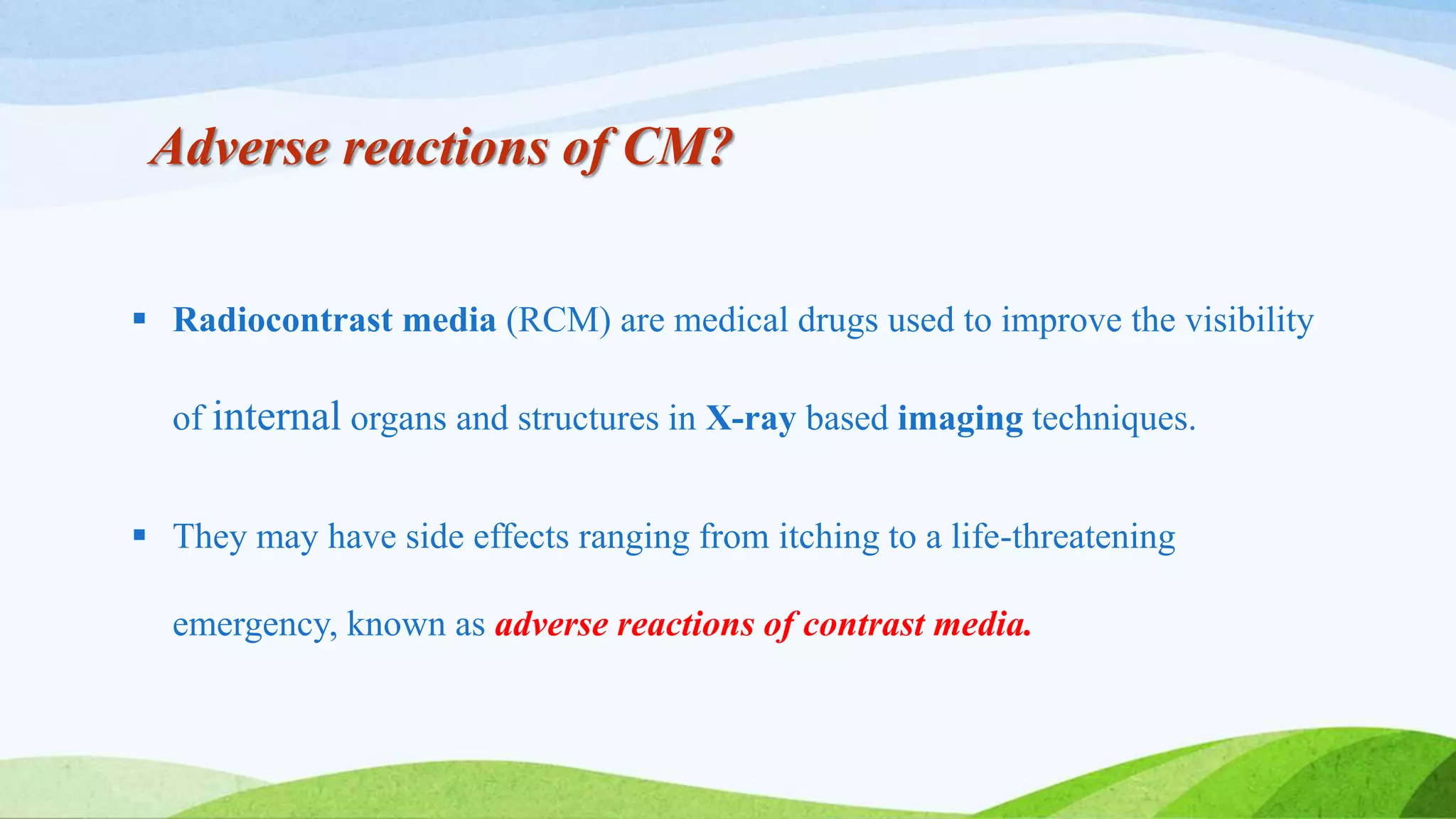 Contrast Media Reactions Management | PPTX