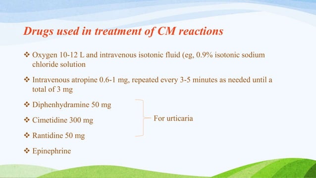 Contrast Media Reactions Management | PPTX | First Aid | Injuries