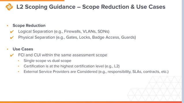CMMC 2.0 I L1 & L2 Scoping Guidance Explained