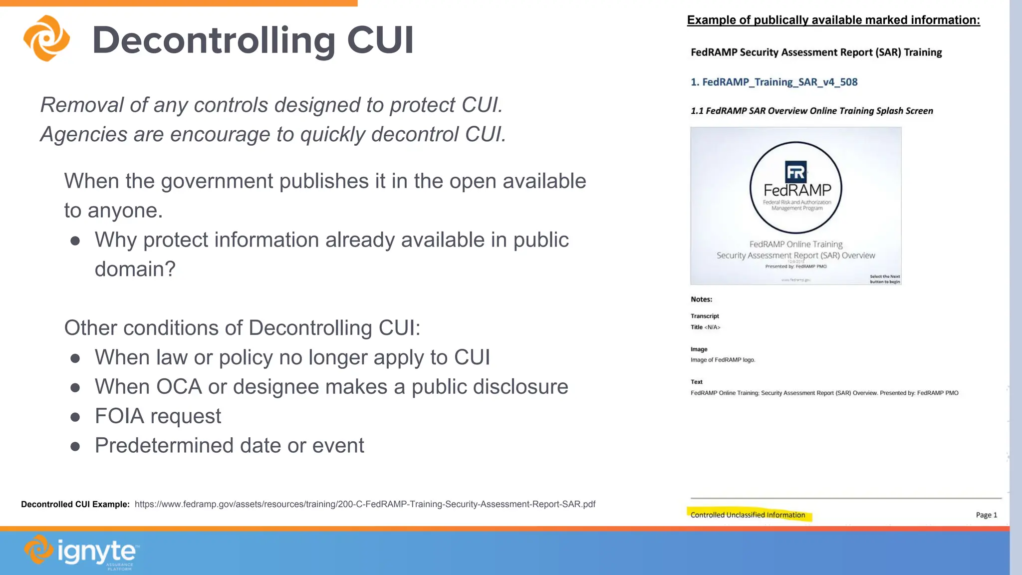 CMMC Day 2024 _ Ignyte _ Declassification.pptx