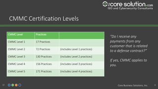 Cybersecurity Maturity Model Certification (CMMC) | PPTX