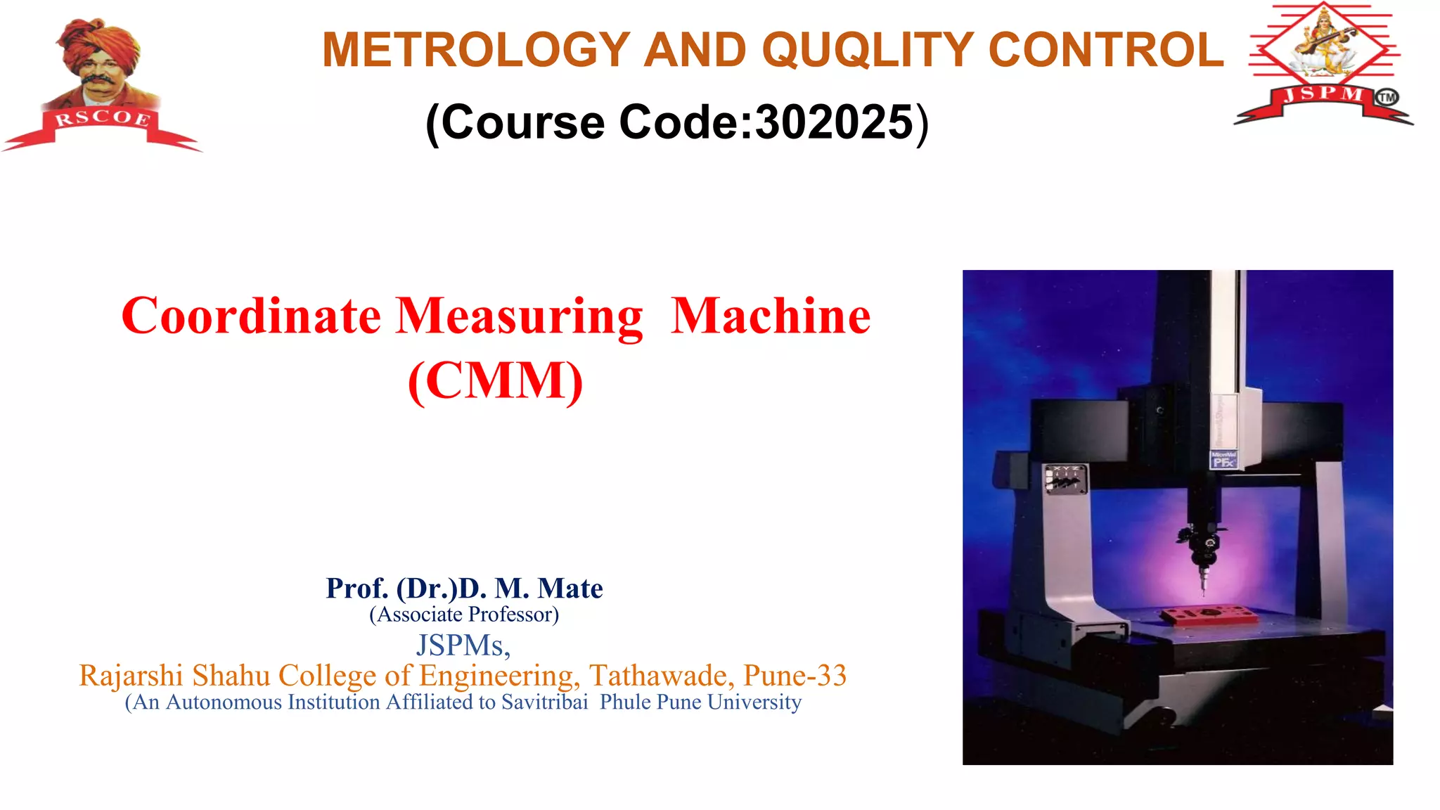 Coordinate Measuring Machine (CMM) | PDF