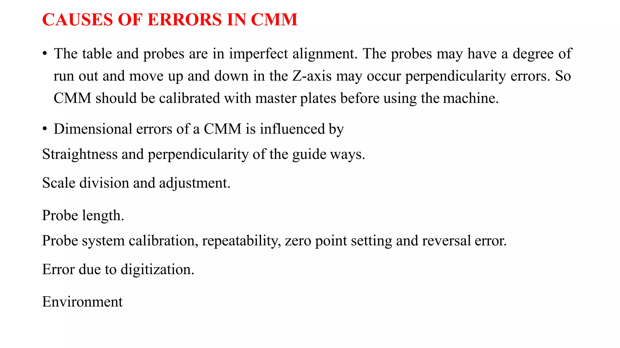 Coordinate Measuring Machine (CMM) | PDF