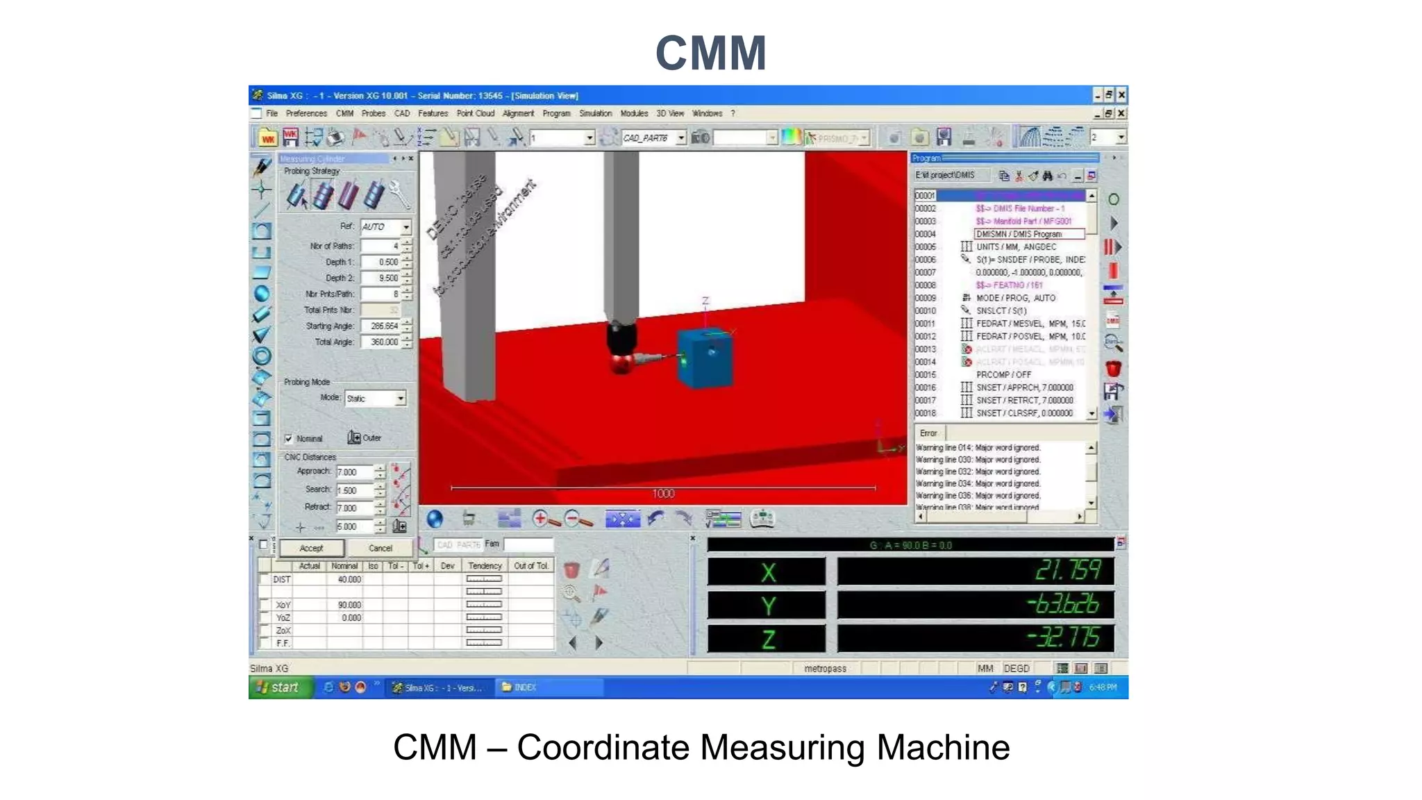 Coordinate Measuring Machine Cmm Pdf Physics Science