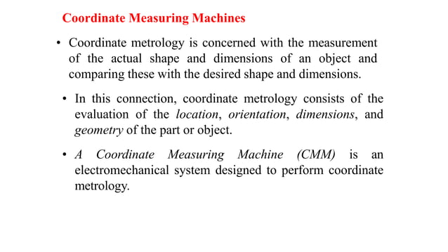 Coordinate Measuring Machine (CMM) | PDF | Physics | Science
