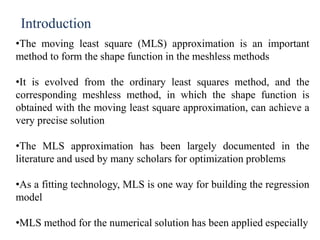 An adaptive moving total least squares method for curve fitting | PPTX