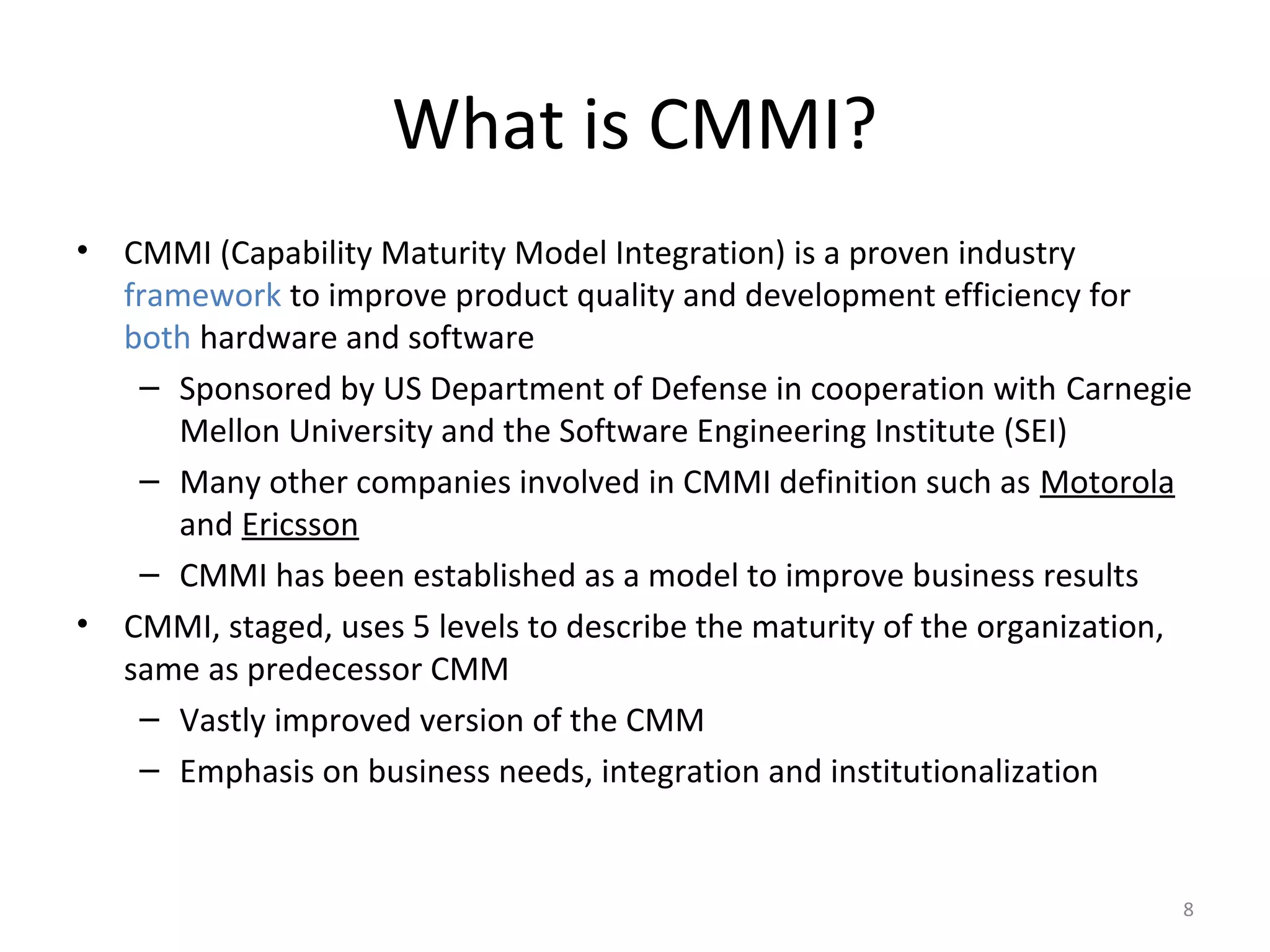 Cmmi | PPT