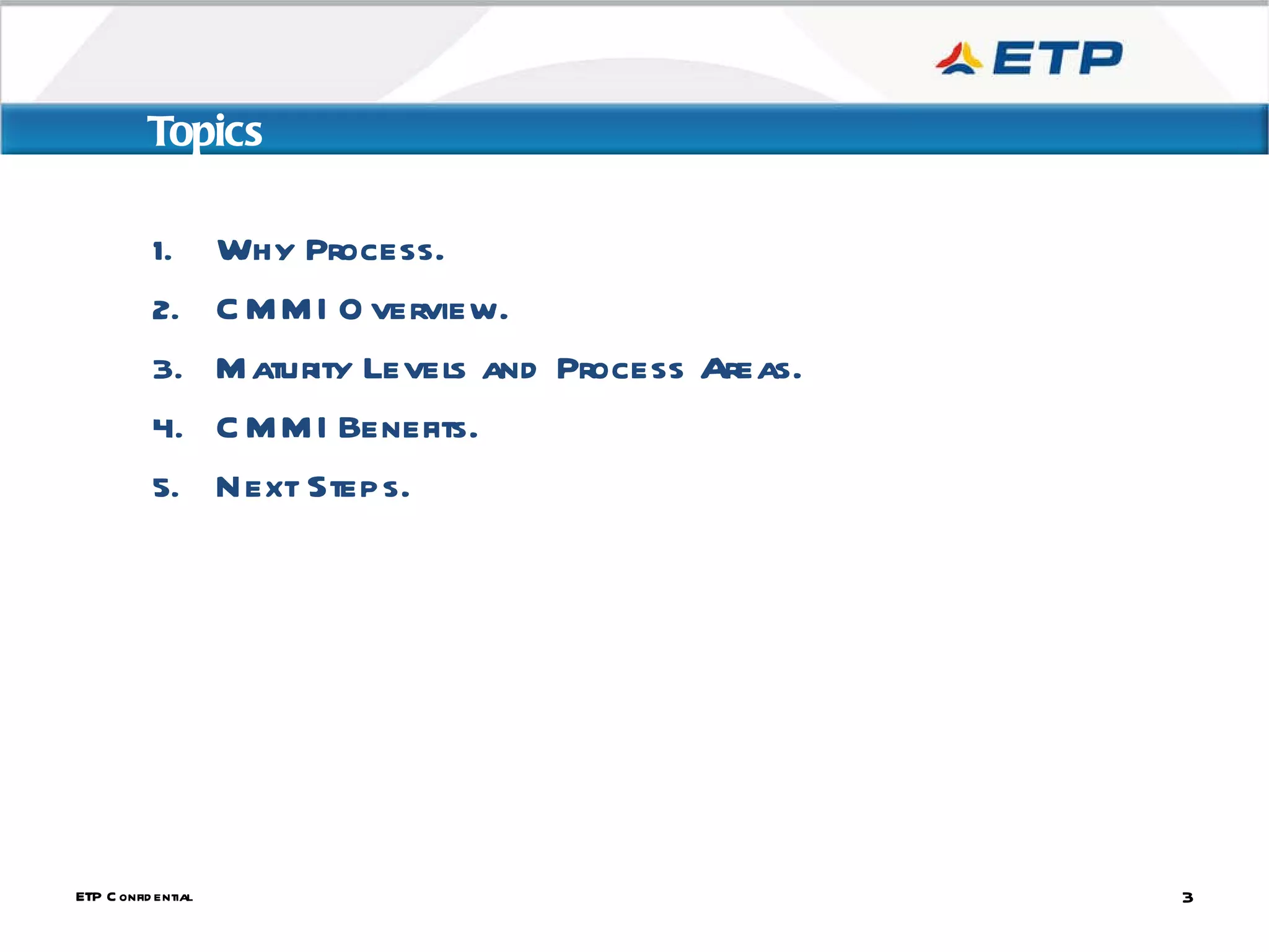 CMMi level 3 presentation | PPT