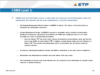 CMMi level 3 presentation | PPT