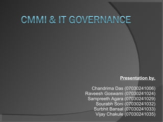 CMMi & IT Governance | PPT