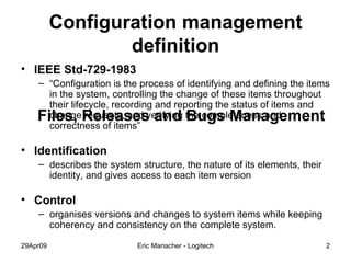 5 STEPS OF CONFIGURATION MANAGEMENT FUNCTIONALITIES | PPT