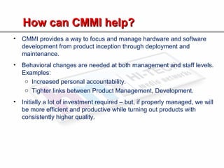 A Simple Introduction To CMMI For Beginer | PPT