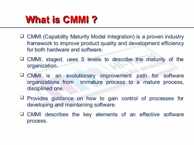 Getting Started With CMMi level 3