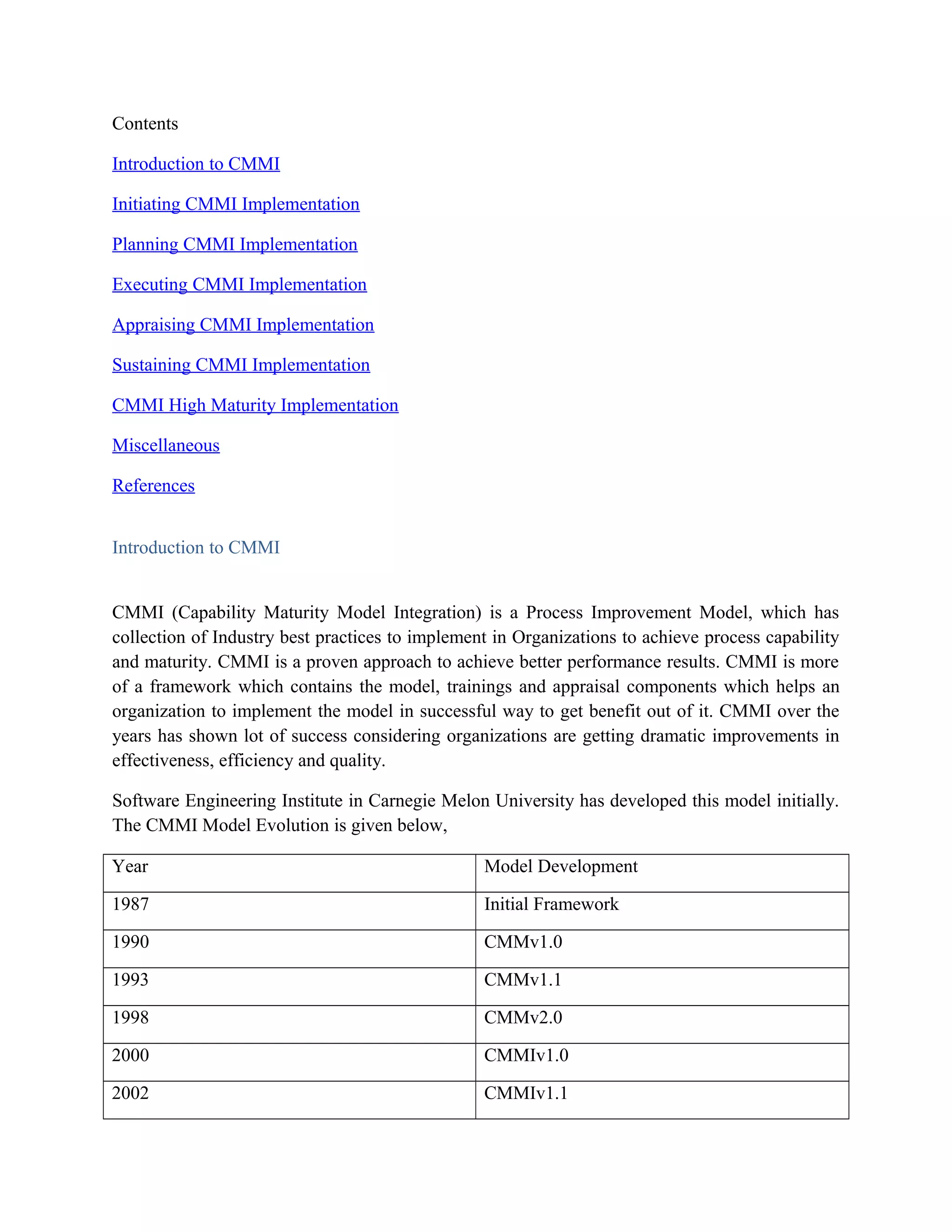 CMMI Implementation Guide | DOC