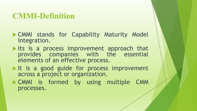 Capability Maturity Model Integration (CMMI) | PPTX