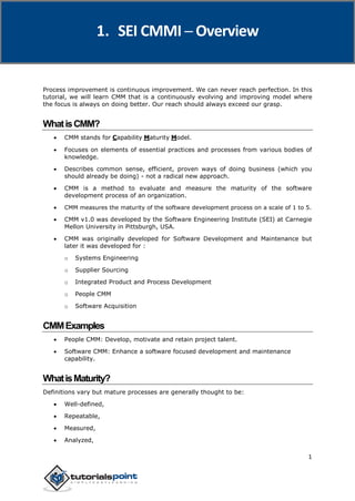 Cmmi tutorial | PDF