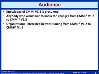 Changes in CMMI-DEV and SCAMPI-A v1.3 - An Implementation Perspective | PDF