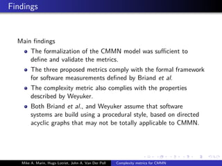 Metrics for the Case Management Modeling and Notation (CMMN) Specification | PPT