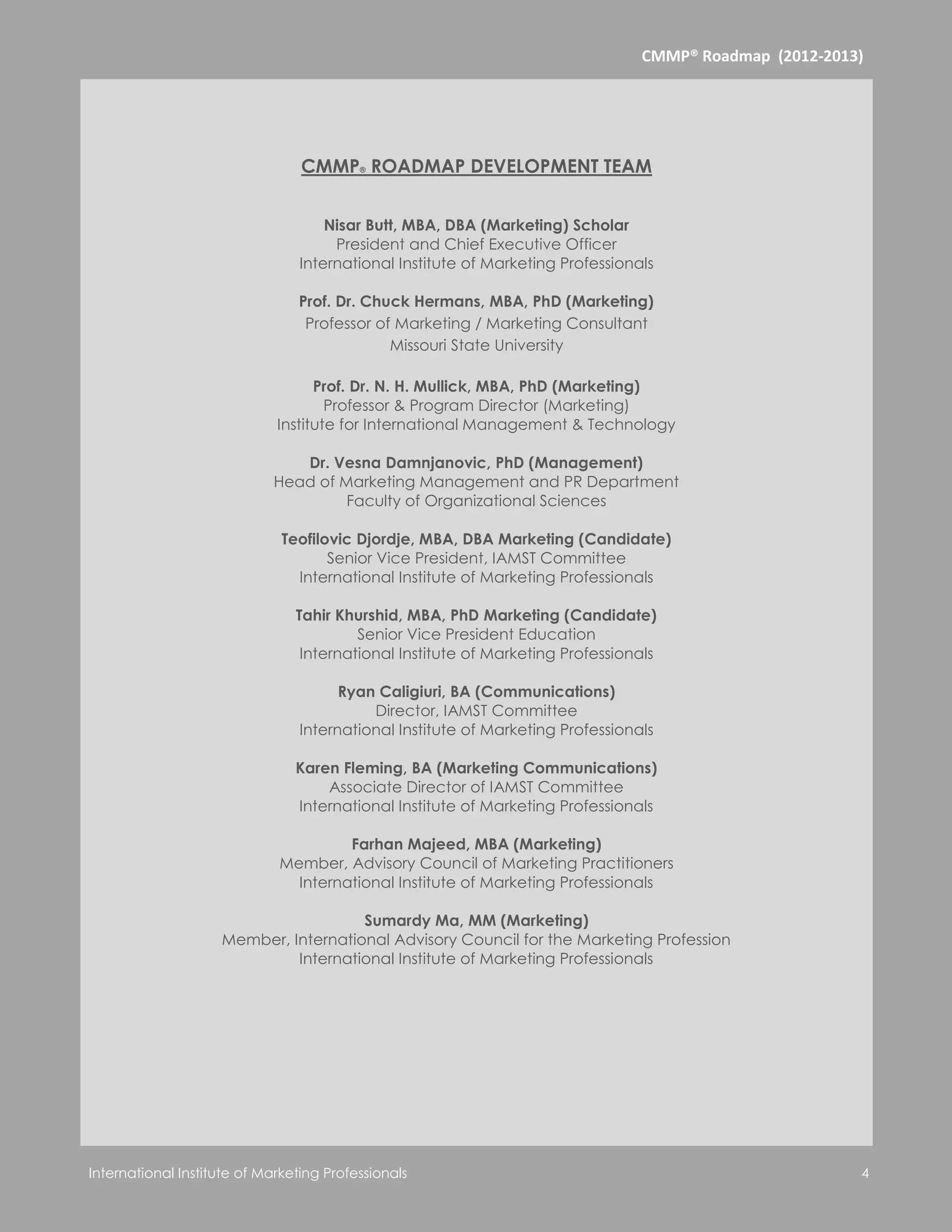 CERTIFIED MARKETING MANAGEMENT PROFESSIONAL | PDF