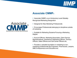 CMMP Designations | PPTX | Business Administration | Business