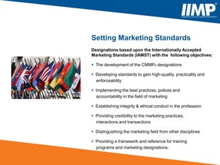 CMMP Designations | PPTX | Business Administration | Business