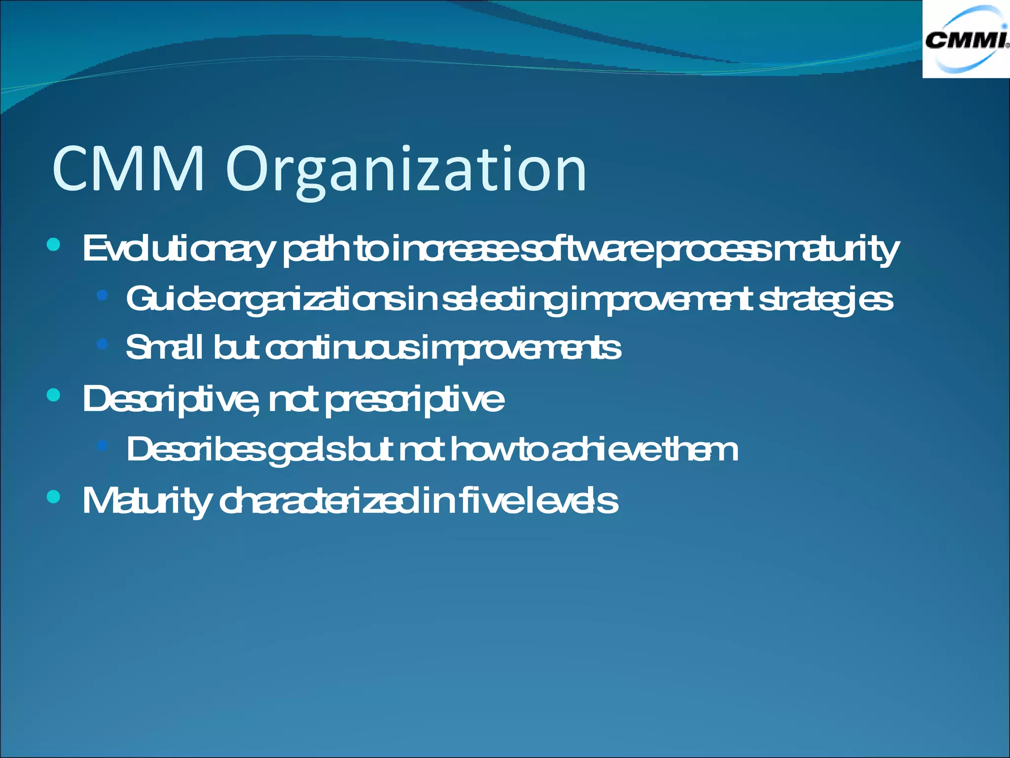 Capability Maturity Model (CMM) | PPT
