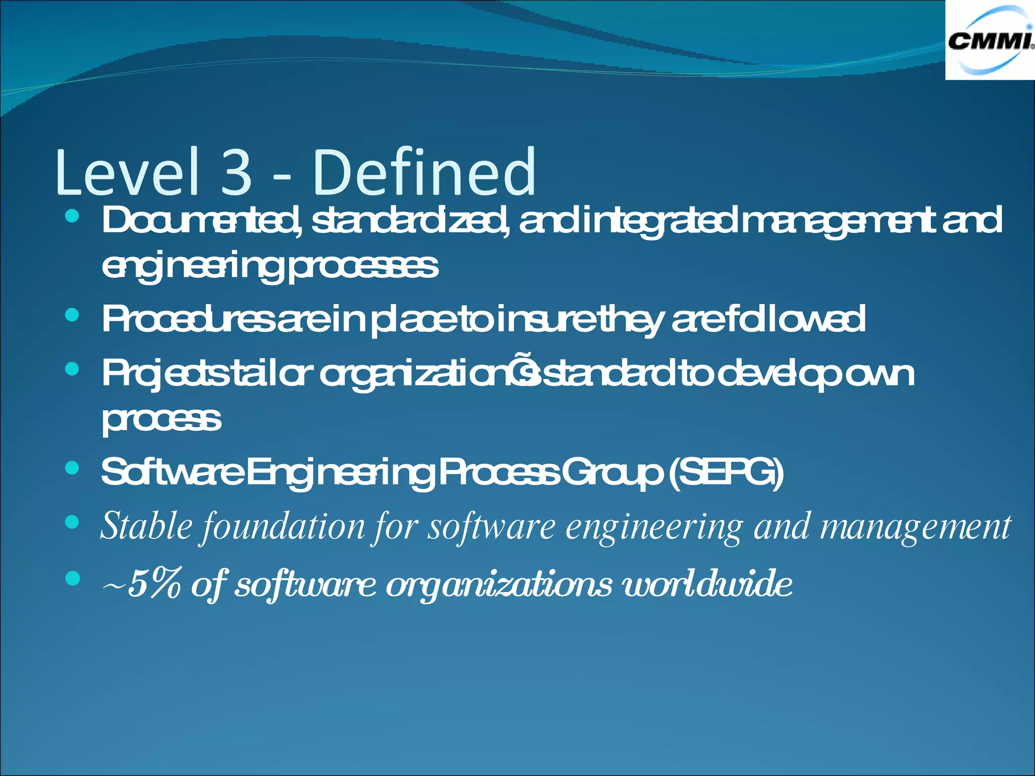 Capability Maturity Model (CMM) | PPT