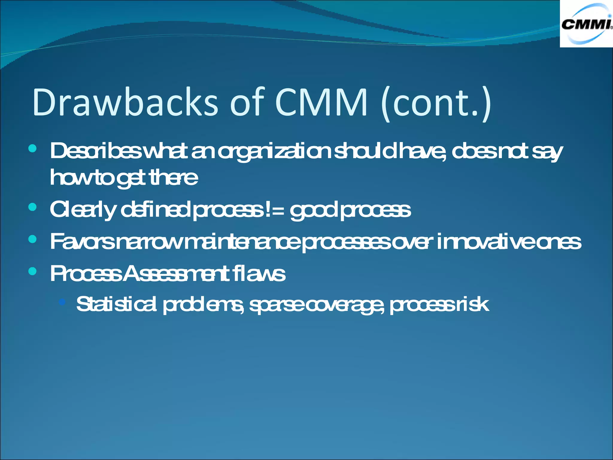 Capability Maturity Model (CMM) | PPT