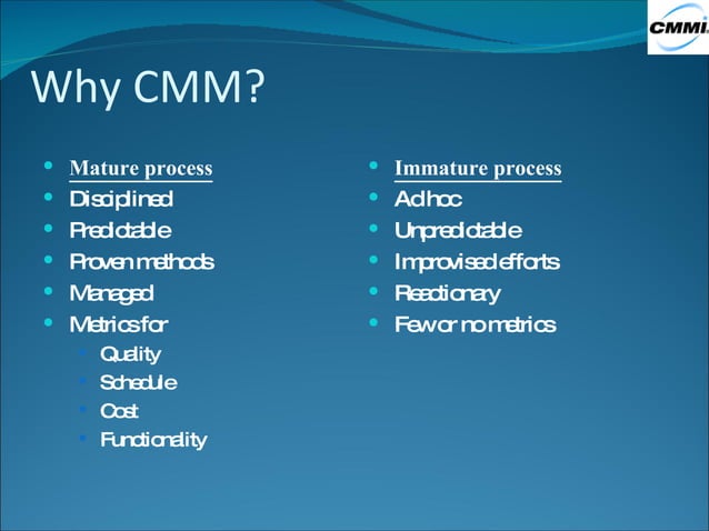 Capability Maturity Model (CMM) | PPT